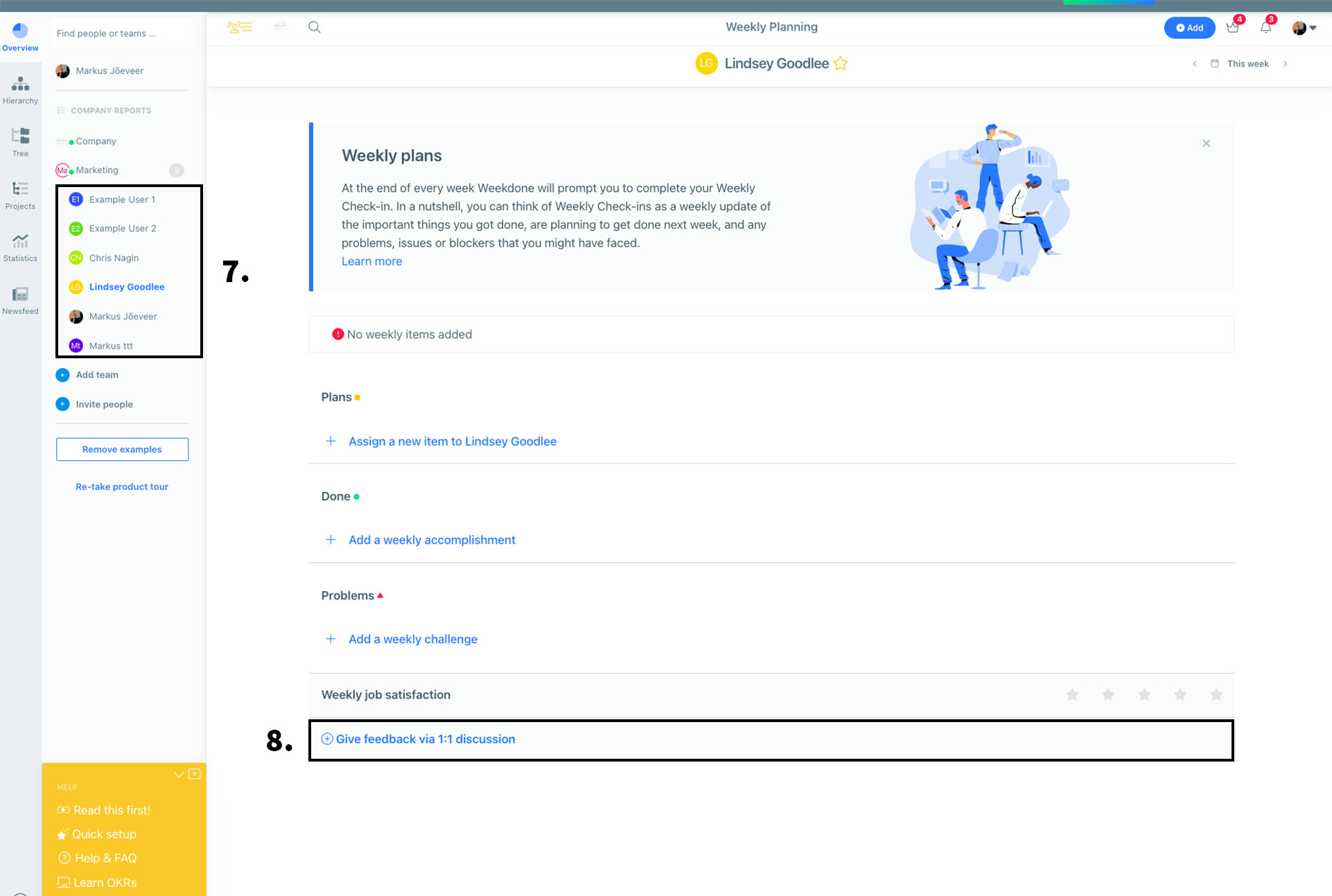 Blueprint - Weekly Progress Reporting – Weekdone