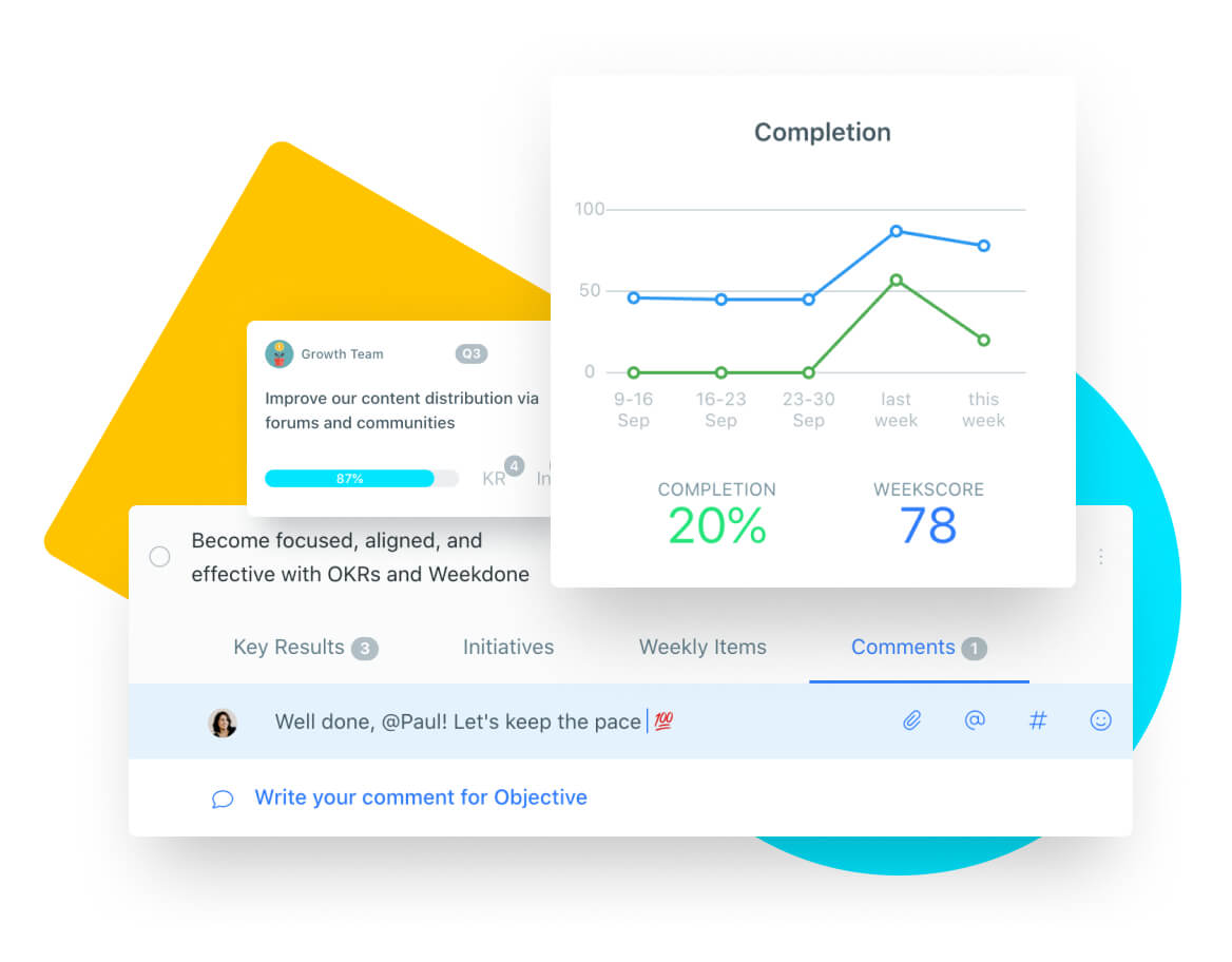 Business Goal Setting Software – Weekdone