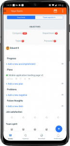 Weekdone mobile apps for iPhone, iPad, Android and Windows 10