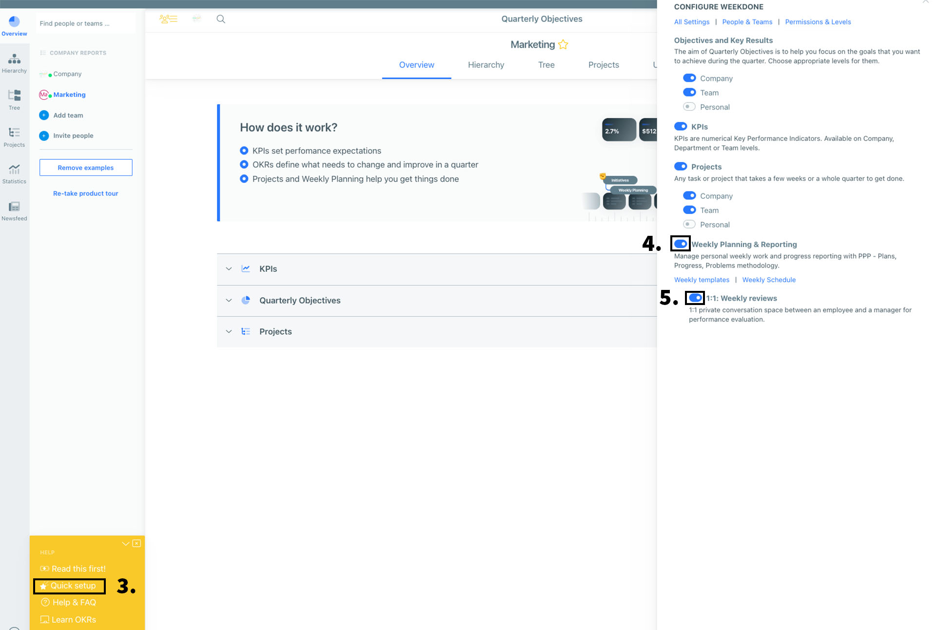 Blueprint - Weekly Progress Reporting – Weekdone